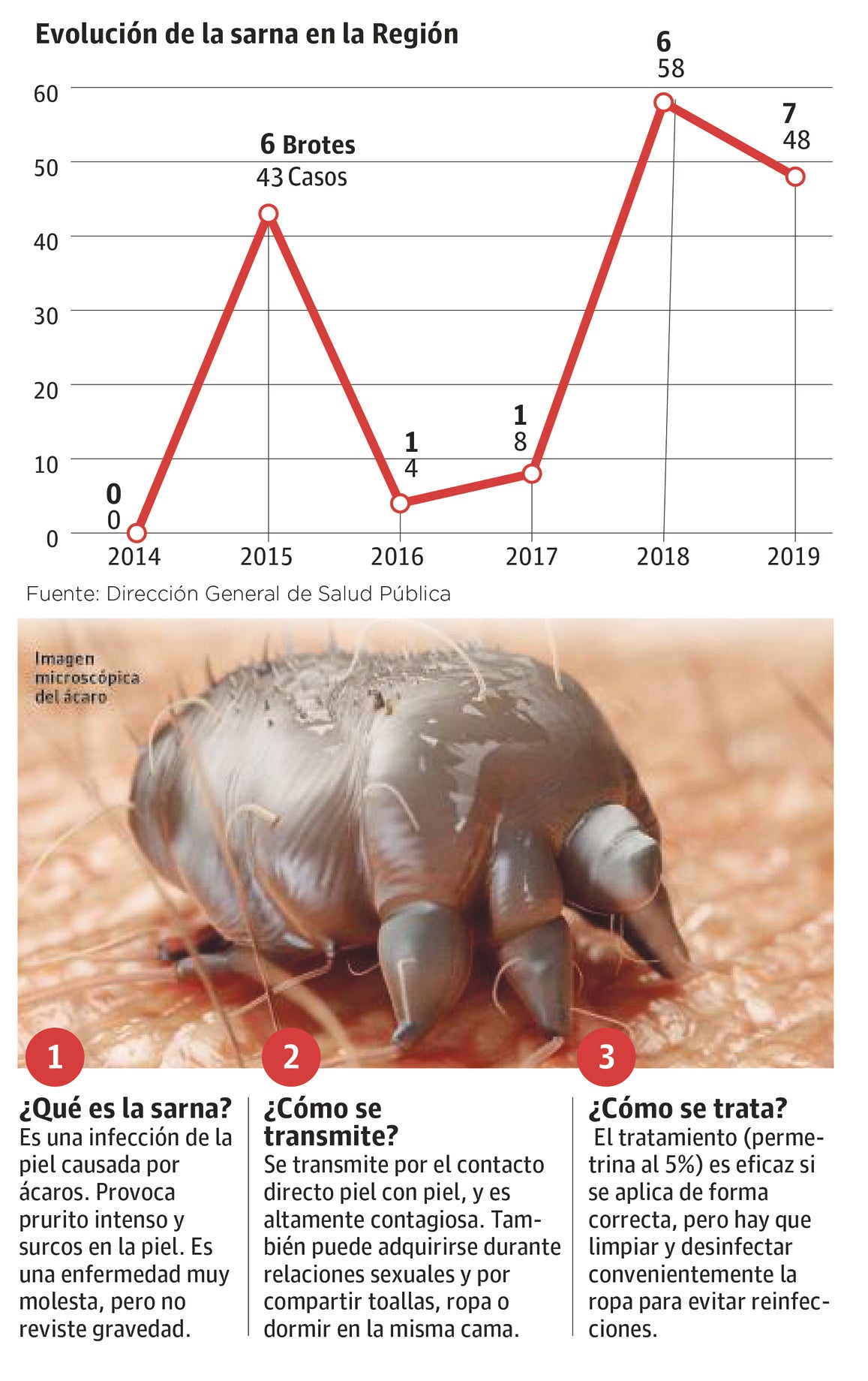 Evolución de la sarna en la Región | La Verdad